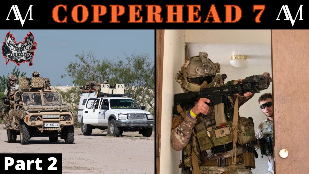 Large Scale Airsoft Gameplay | Ground Squad and Technical POV | AMS Copperhead 7 | 650 Player ...