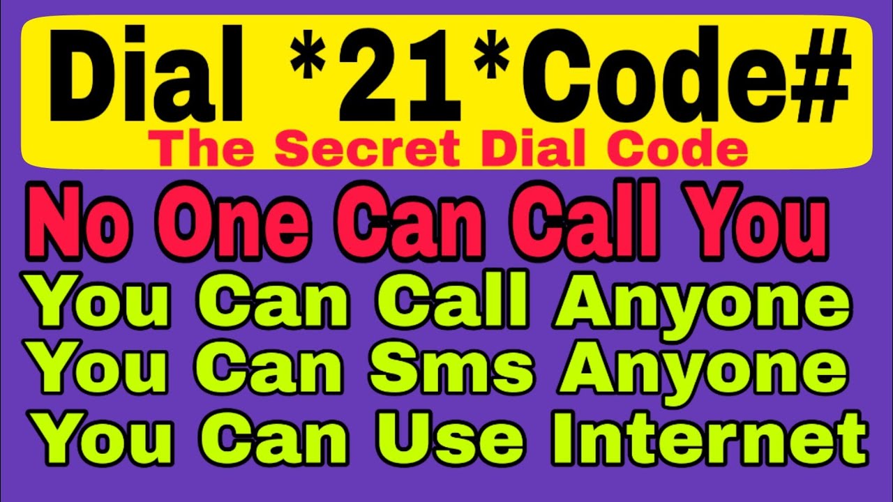 Secret Dial Code How To Block All Incoming Call Sim Is On But
