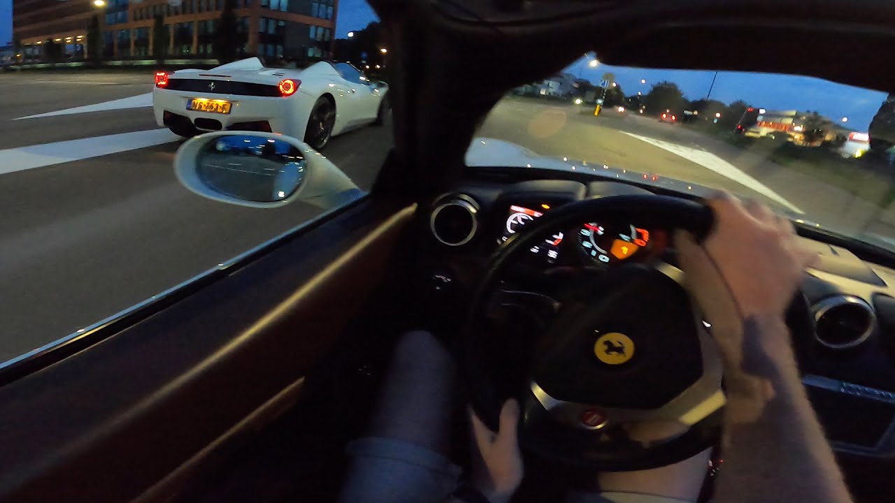 FERRARI California *LOUD* POV NIGHT Drive by AutoTopNL - YouTube