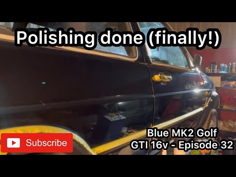 Blue MK2 Golf GTI 16v - Episode 32. Polishing done (finally!) - YouTube