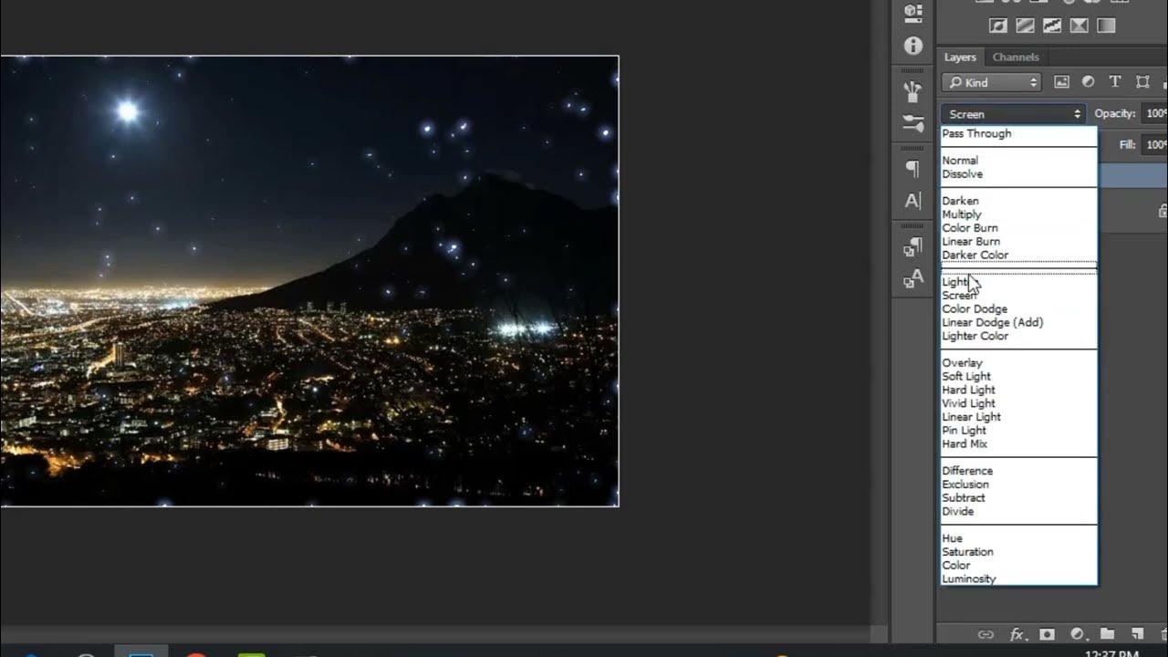 Add Stars to your Night Sky in Photoshop - YouTube