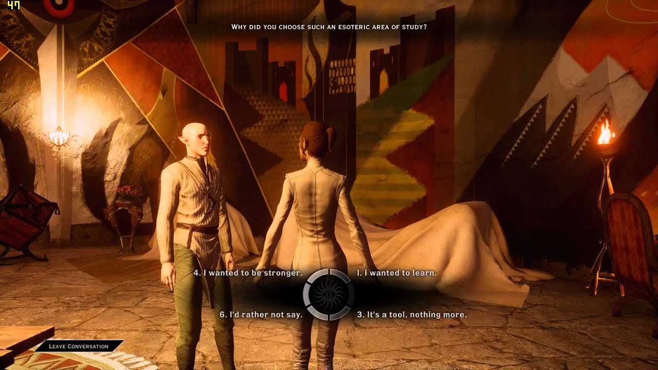 Dragon Age Inquisition - Solas about Rift Mage Specialization - YouTube
