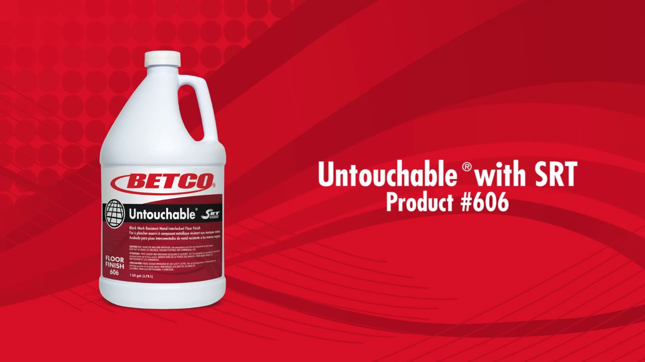 Betco Untouchable with SRT Floor Finish - YouTube