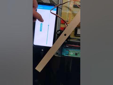 flutter micropython raspberry pi pico ble hc-08 servo demo, source in the description - YouTube