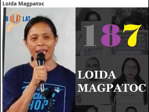 Political prisoner Nr. 187, Loida Magpatoc, commemorating political prisoners Philippines # ...