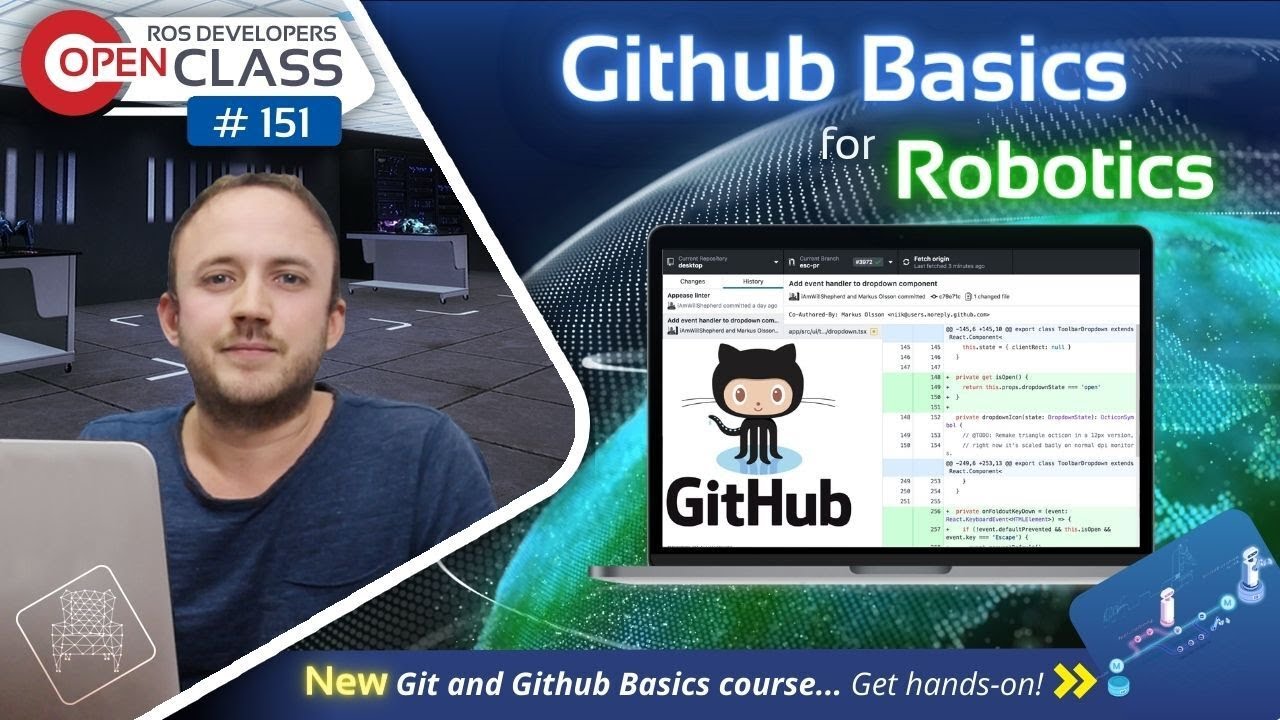 Git Basics For Robotics Ros2 Developers Open Class 151 Youtube