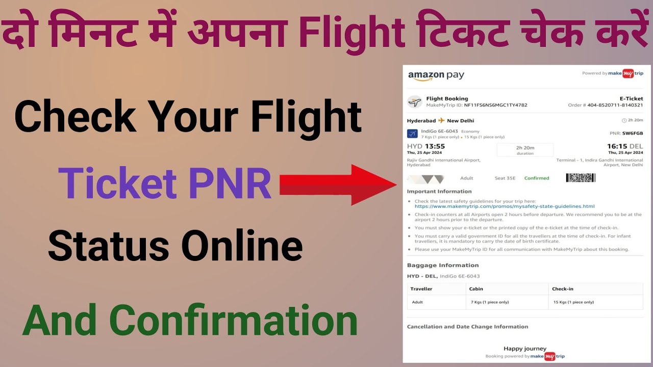 Flight status kaise check kare | flight live status |flight pnr Status ...