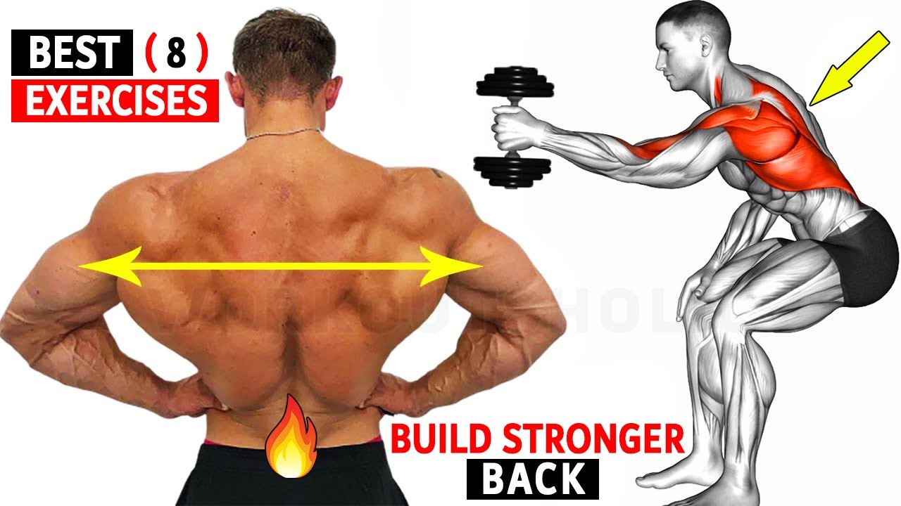 Best 8 Back Workouts To Build A Stronger Back - Gym Workout Motivation ...