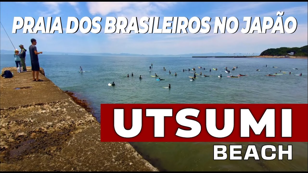 UTSUMI BEACH - STAND UP PADDLE - Praia de brasileiros no japão (4K ...