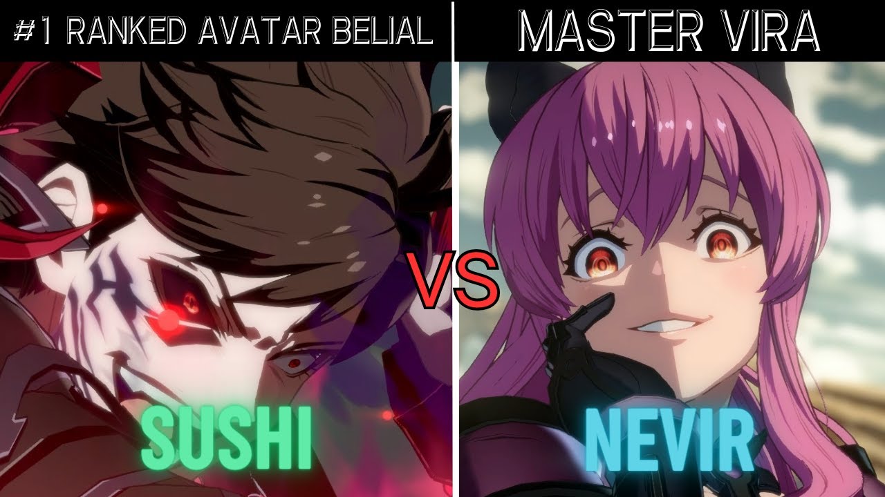 GBVSR #1 RANKED AVATAR BELIAL / アバタール・ベリアル [ SUSHI ] vs MASTER VIRA ...