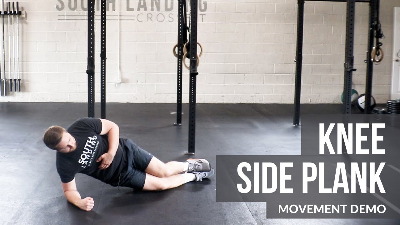 Knee Side Plank Movement Demo - YouTube
