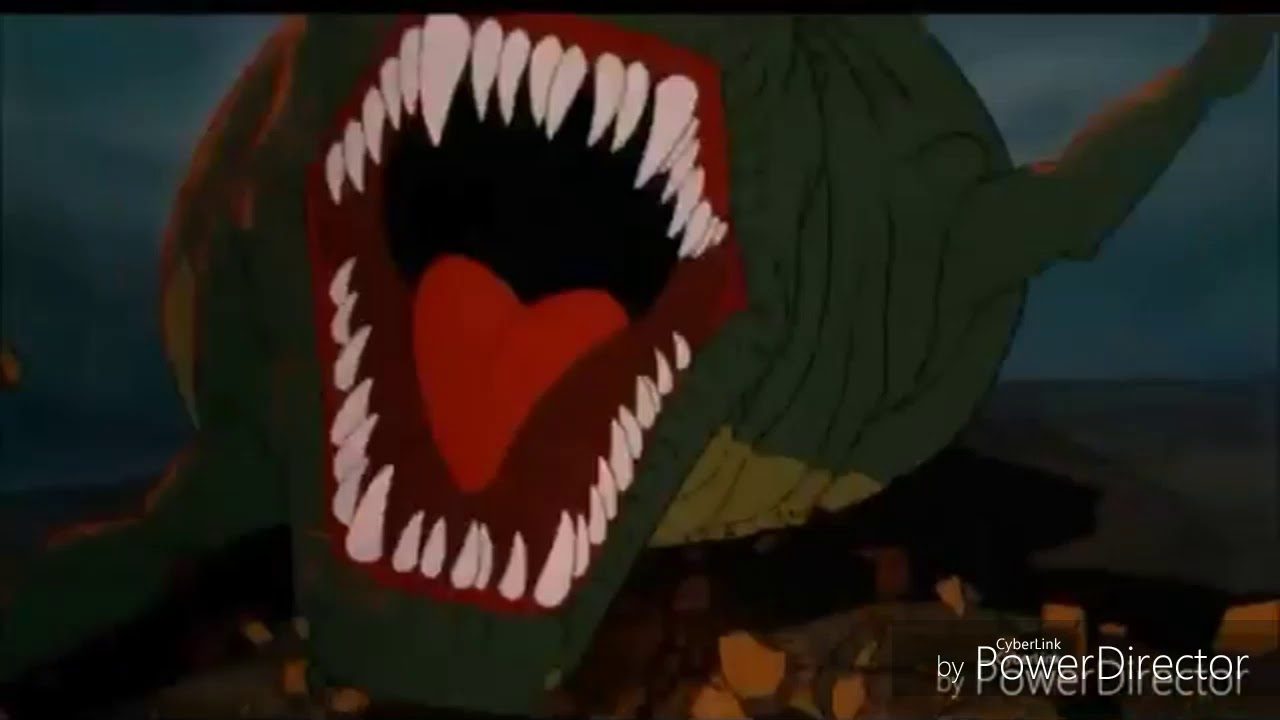 the land before time rudy's death/pororo falling down - YouTube