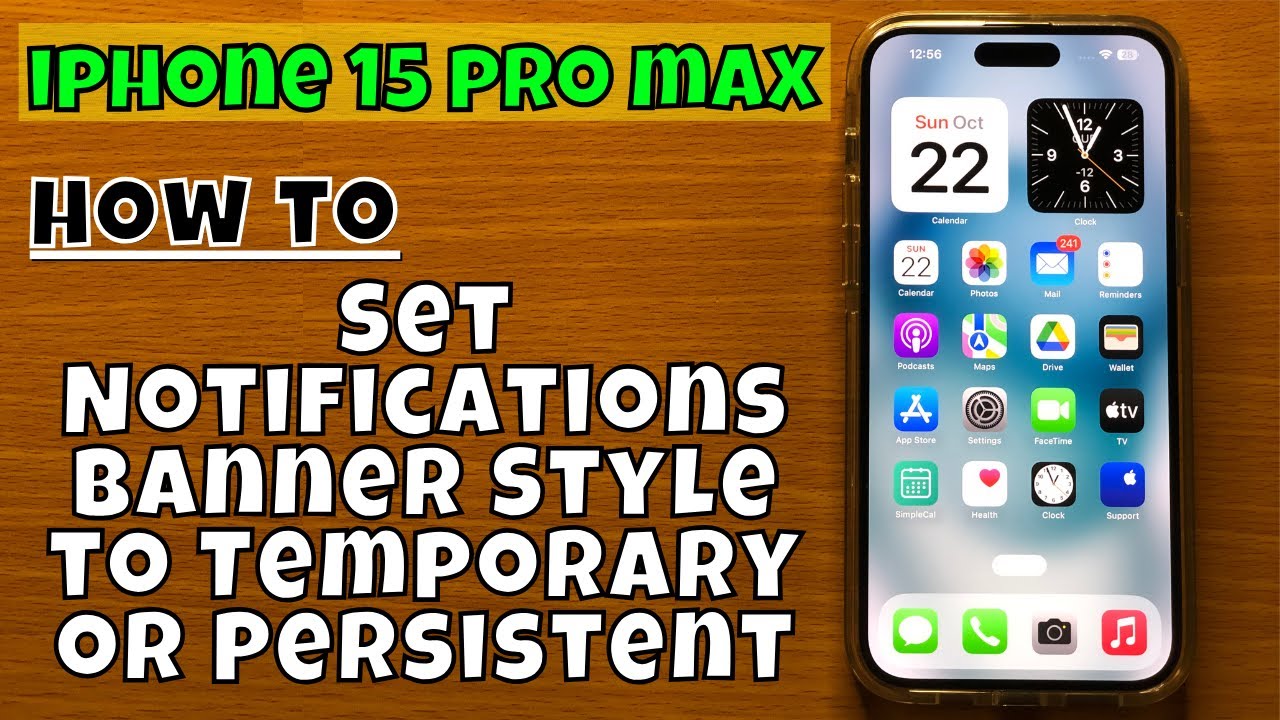 How to Set Notifications Banner Style to Temporary or Persistent iPhone ...