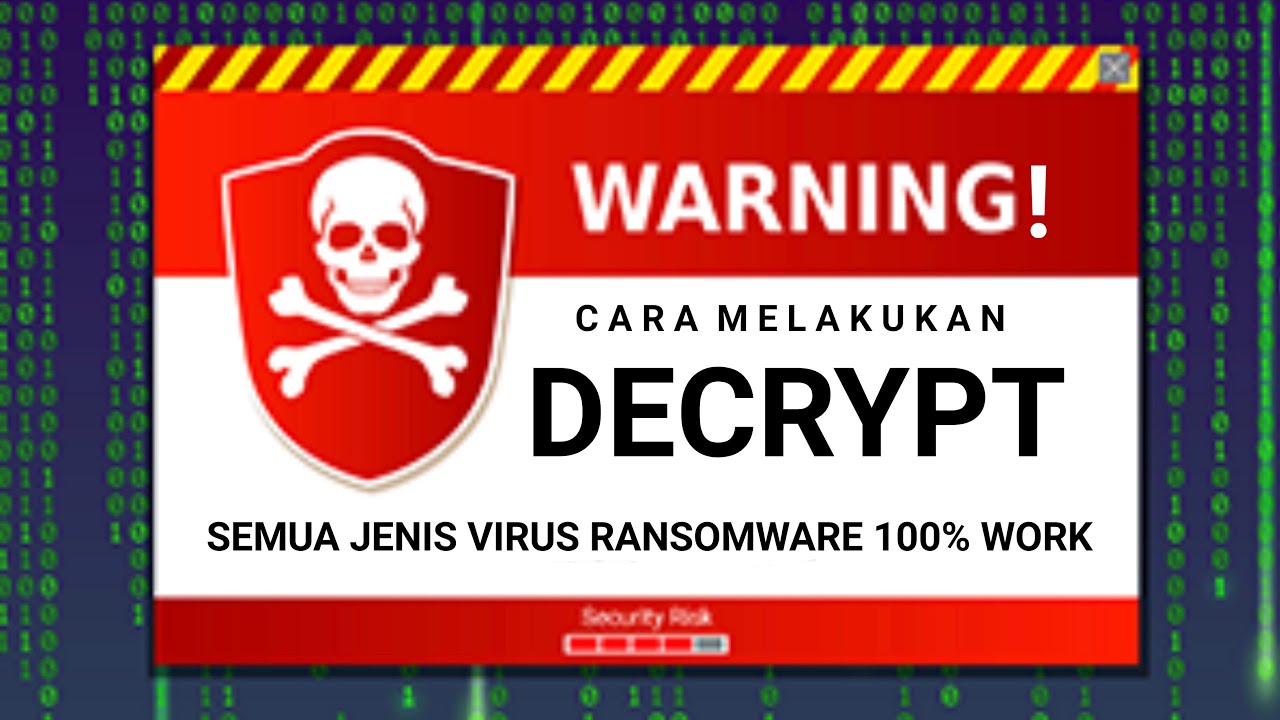 CARA DECRYPT RANSOMWARE 100% WORK! - YouTube