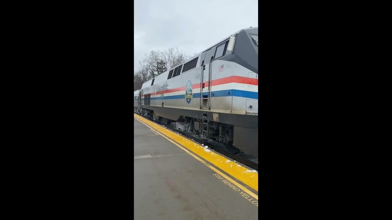 Amtrak 290 Ethan Allen Express Fort Edward NY - YouTube