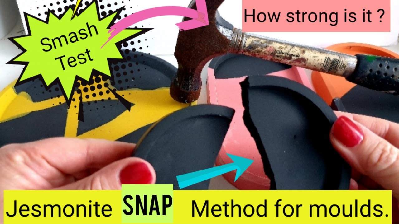 Jesmonite Snap method and strength test - YouTube