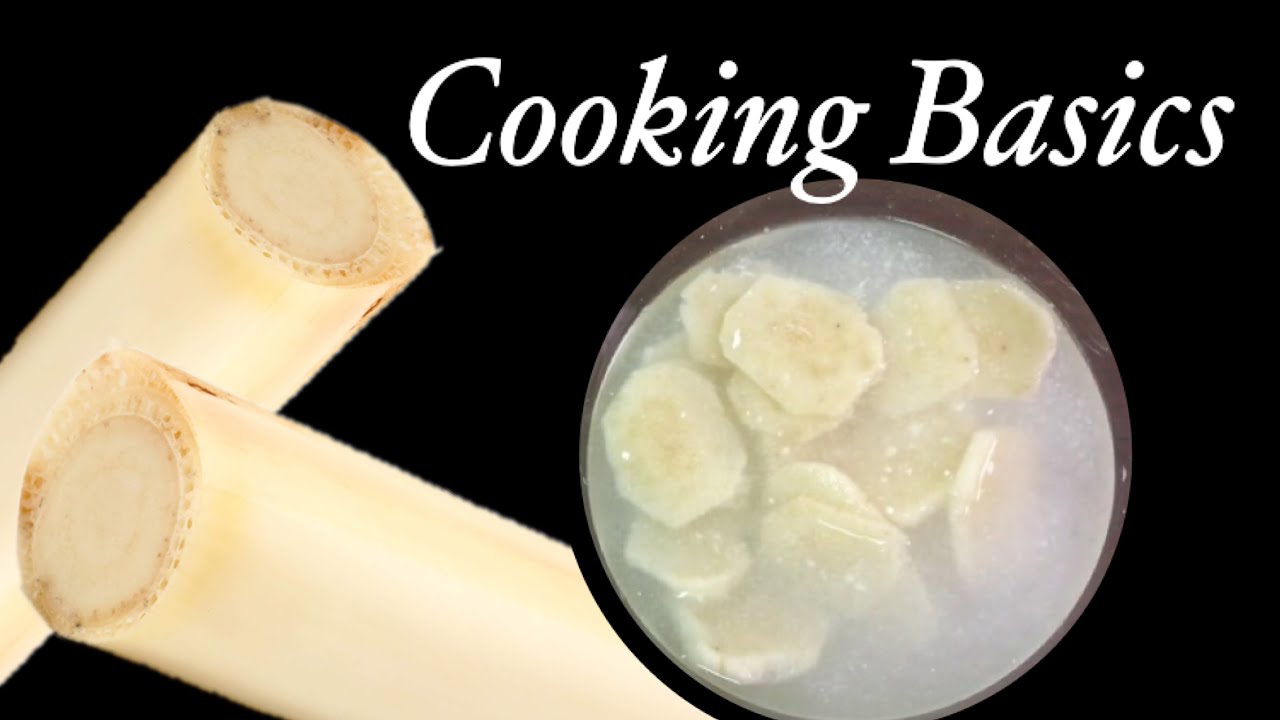 How to cut & clean banana stem/plantain stem | how to cut valathandu ...