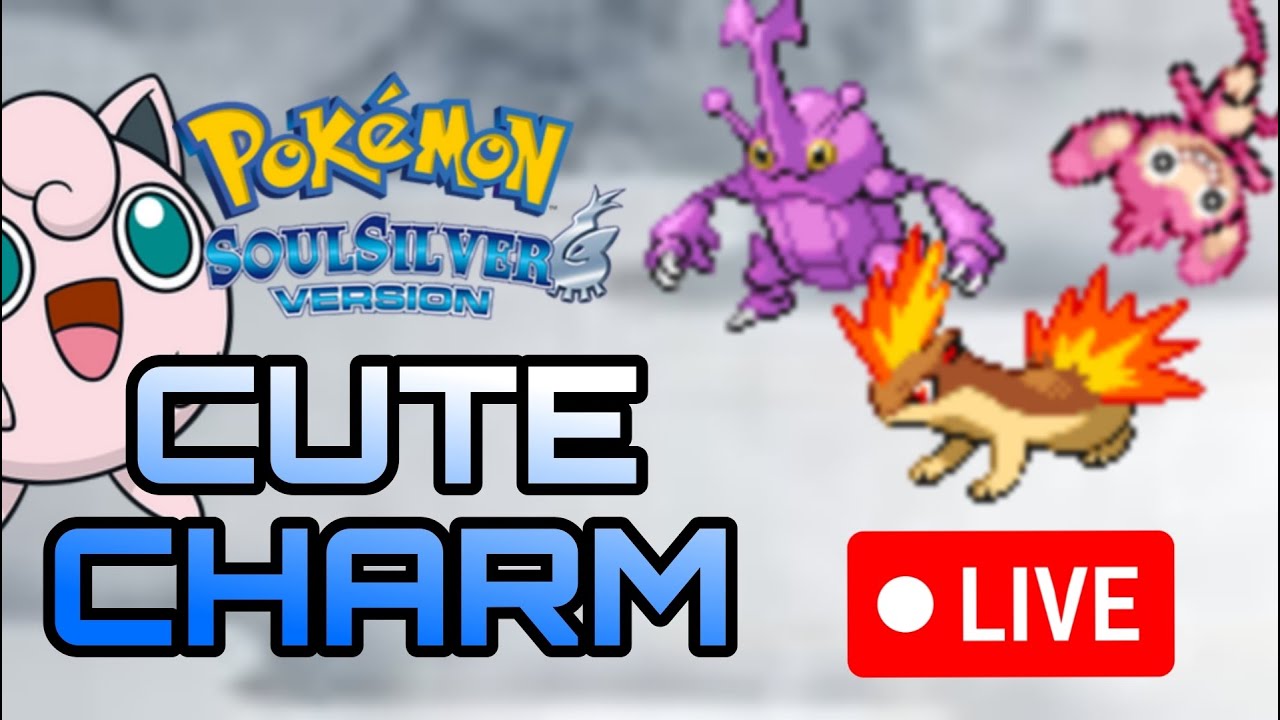 [LIVE] POKEMON SOULSILVER CUTE CHARM SHINY RUN!! Full Shiny Pokemon ...