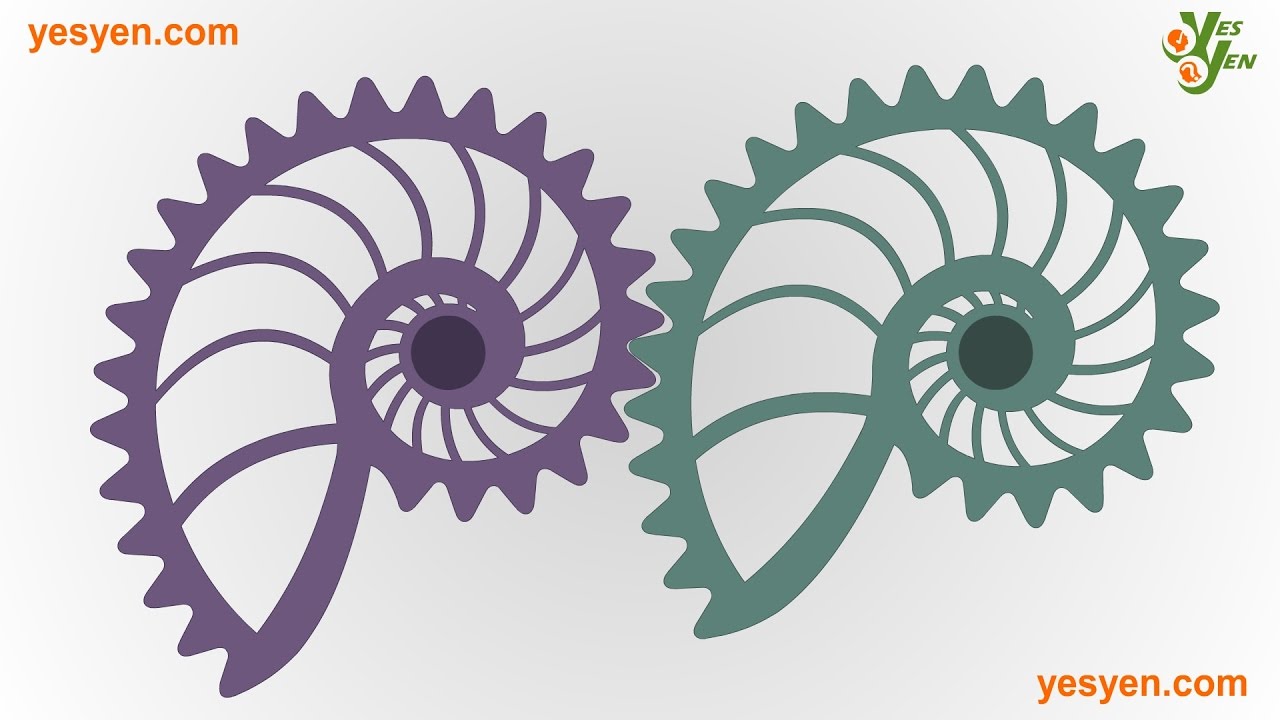 507 Mechanical Movements - No: 191 - Scroll Gears - YouTube