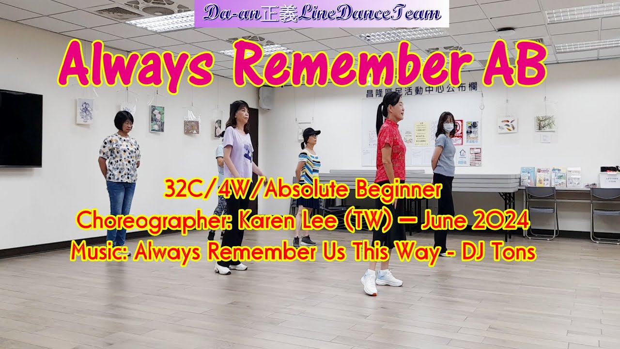 Always Remember AB - Line Dance - YouTube