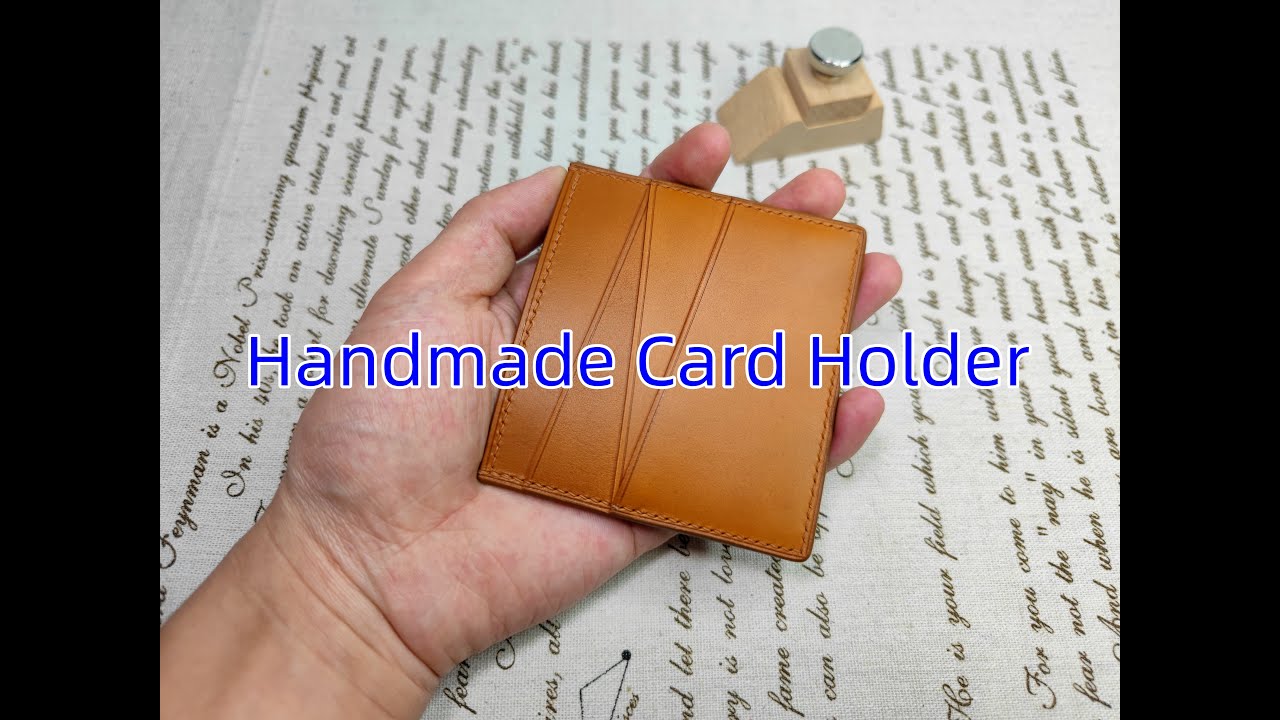 How to Handcraft a Card Holder? - YouTube