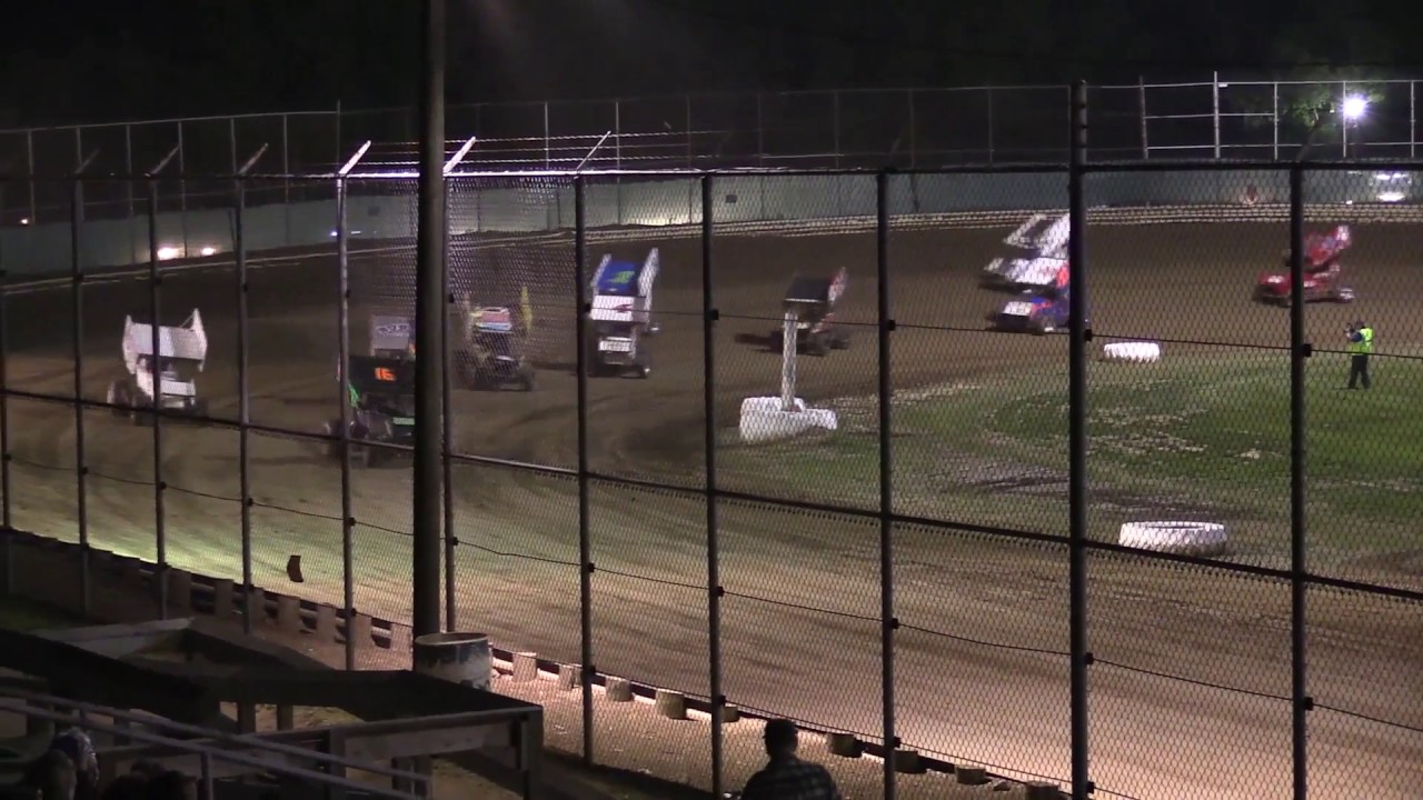 Wayne County Speedway OVSCA Sprint Car Feature 5-20-17 - YouTube