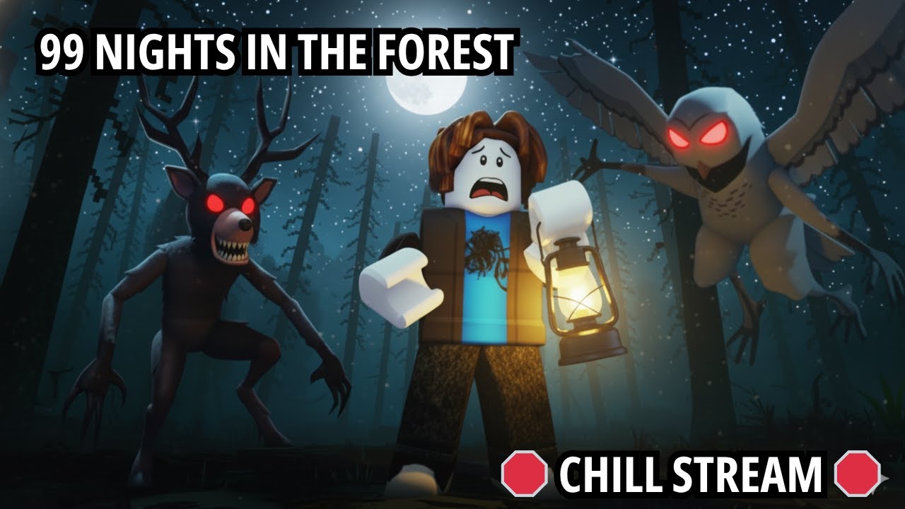 99 Nights in the Forest LIVE 🌲 | Surviving the Haunted Woods… (Roblox ...