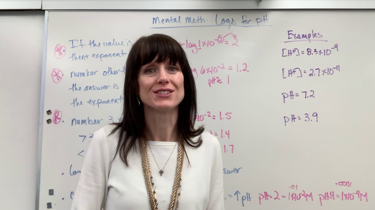 Mental Math pH for Logs - YouTube