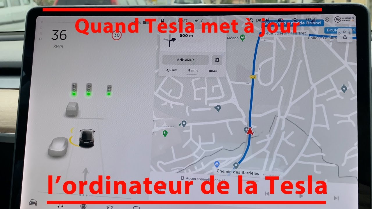 Quand Tesla met à jour l'ordinateur... - YouTube