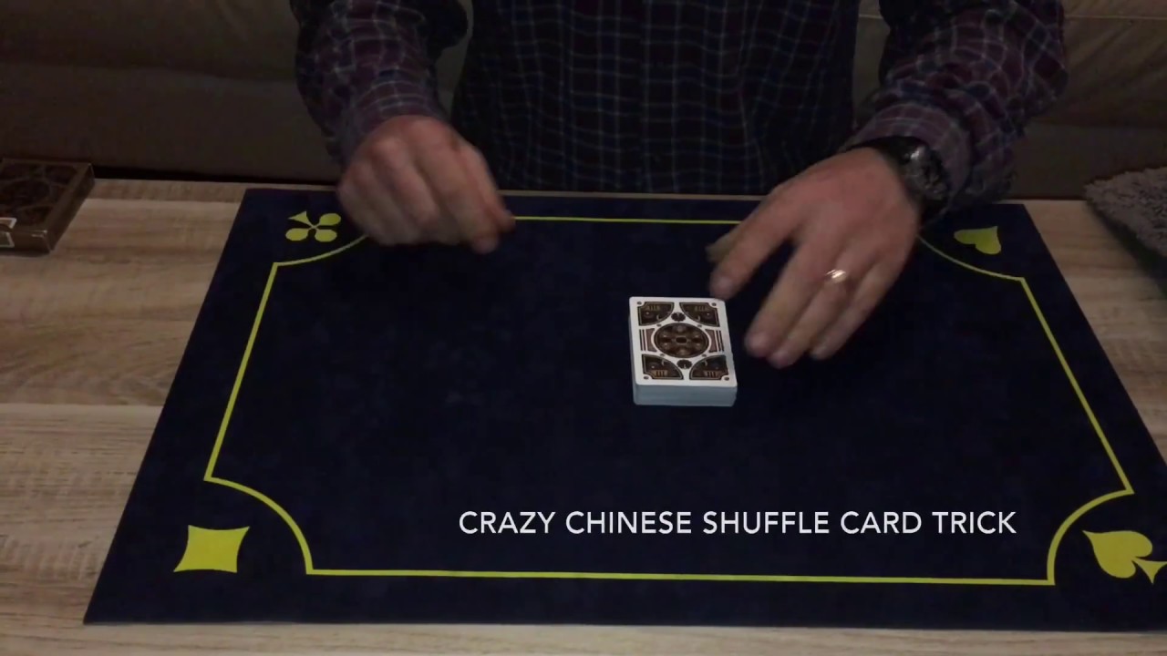 Crazy Chinese shuffle card trick - Le mélange chinois tour de carte ...