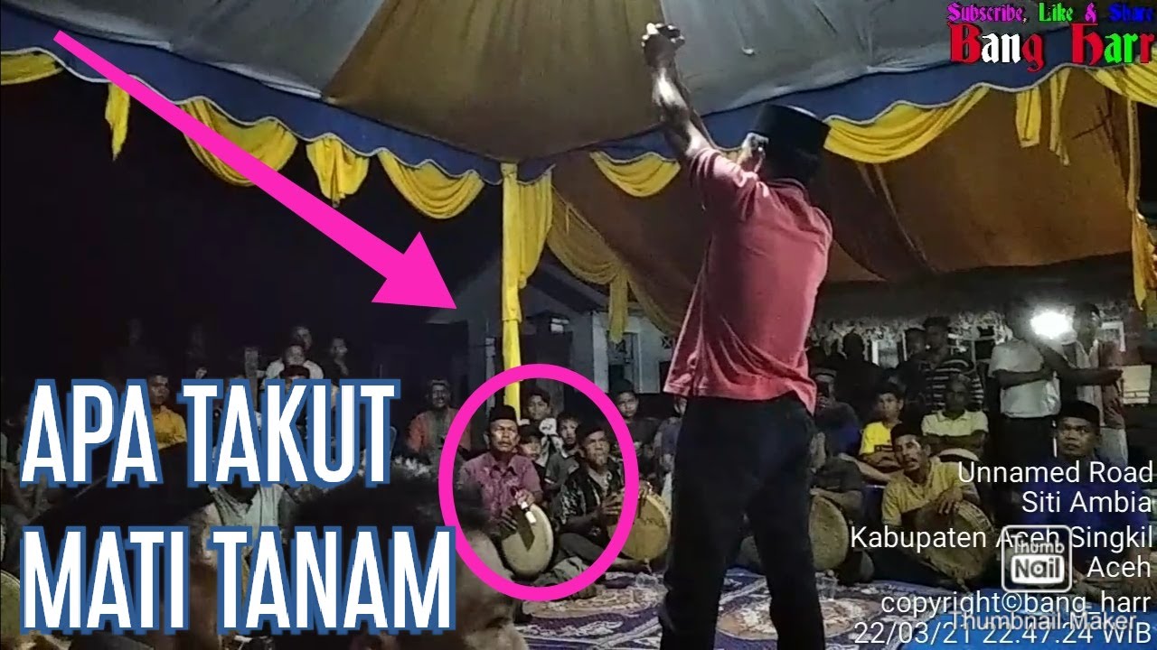 Khapak i Dabus Khas Singkil TAHAN BACOK || Apa Takut Mati Tanam - YouTube