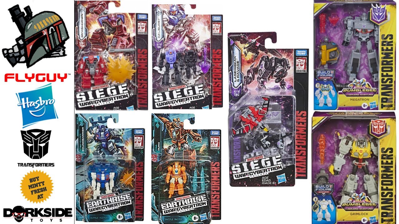 FLYGUYtoys Transformers Battle Masters Rung, Ravage, Lazerbeak ...