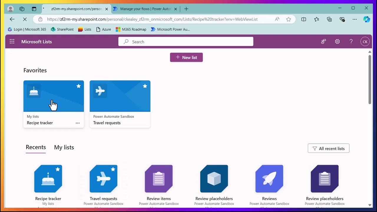 Connect to Microsoft Lists from a Power Automate flow - YouTube