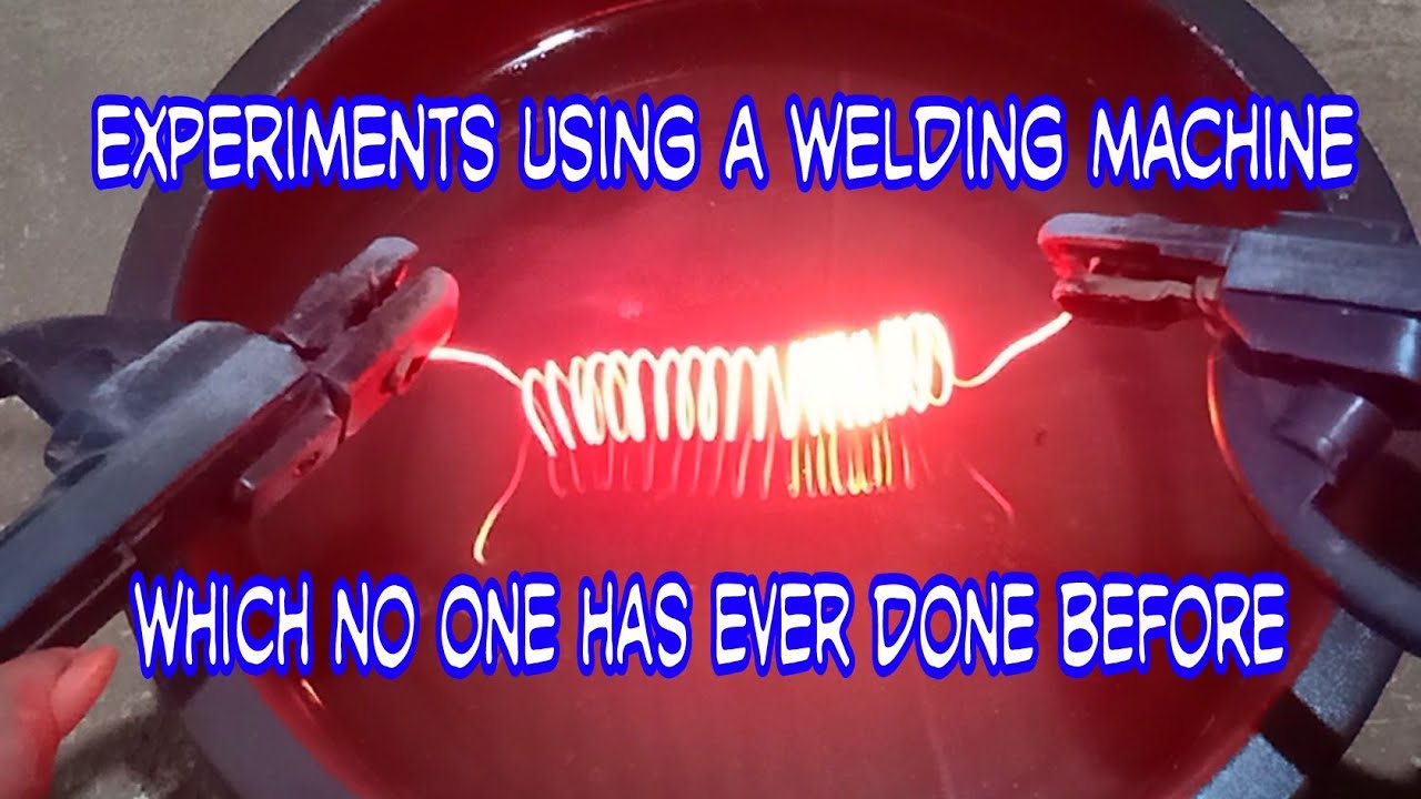 Experiments using a welding machine, which no one has ever done before ...