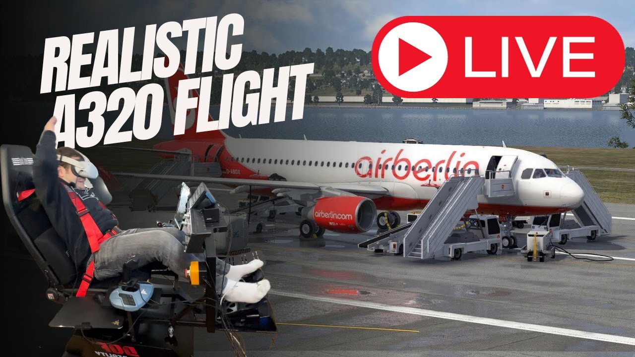 Can I Fly The A320 in Bad WEATHER? Vatsim FULL Flight Motion Simulator ...