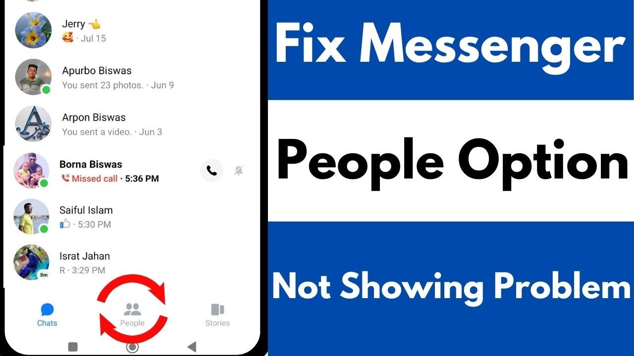 How to Fix Messenger People Option Not Showing Problem - YouTube