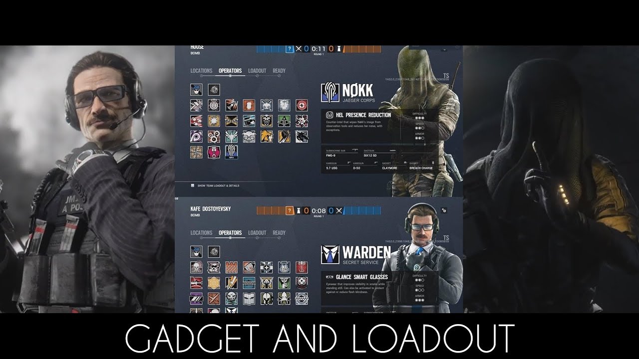 Nokk & Warden LOADOUT and GADGET! Rainbow Six Siege - YouTube