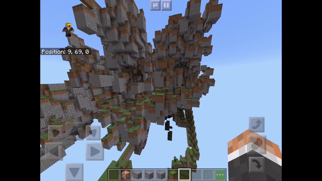 Random Terrain Generation With Command Blocks In Minecraft Pe - YouTube