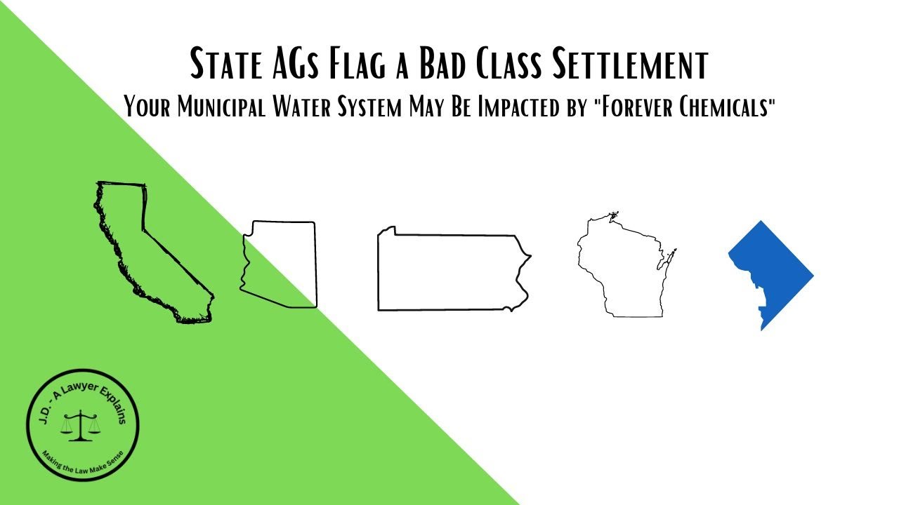 AG Letter Flags Bad Class Settlement With Dupont Nemours - YouTube
