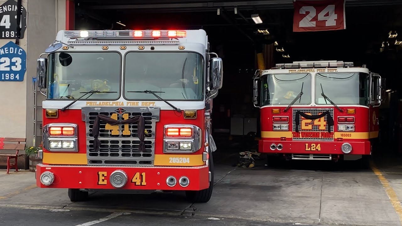 PHILADELPHIA FIRE DEPARTMENT **FIRST VIDEO OF BRAND NEW ENGINE 41 ...