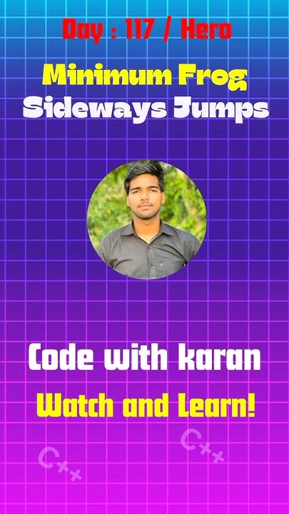 Master Minimum Frog Sideways Jumps | LeetCode Solution Explained!#shorts #ytshorts #dsa - YouTube