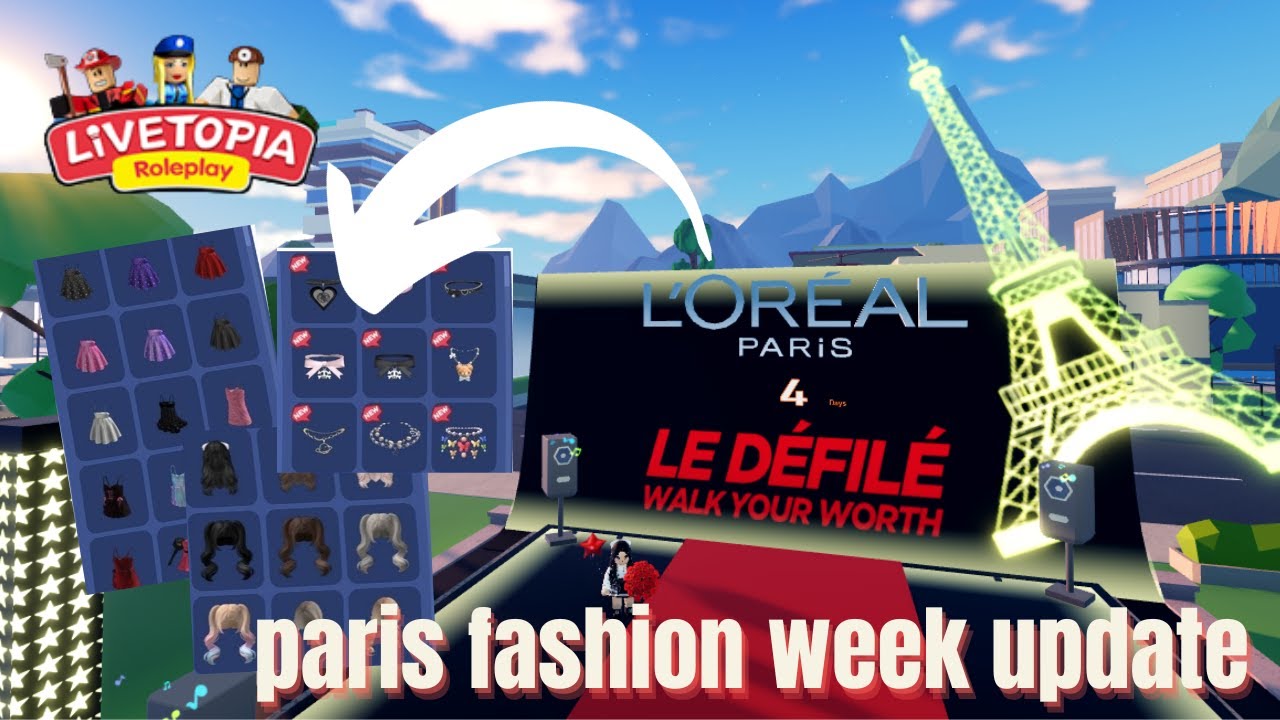 LIVETOPIA *FASHION WEEK* UPDATE + NEW ITEMS // UPDATE 126 // Livetopia ...