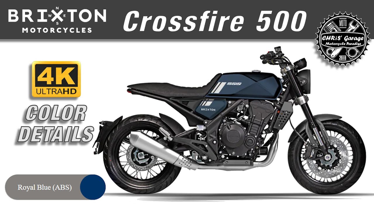 BRIXTON Crossfire Royal Blue - Dettagli colorazione in 4K - YouTube