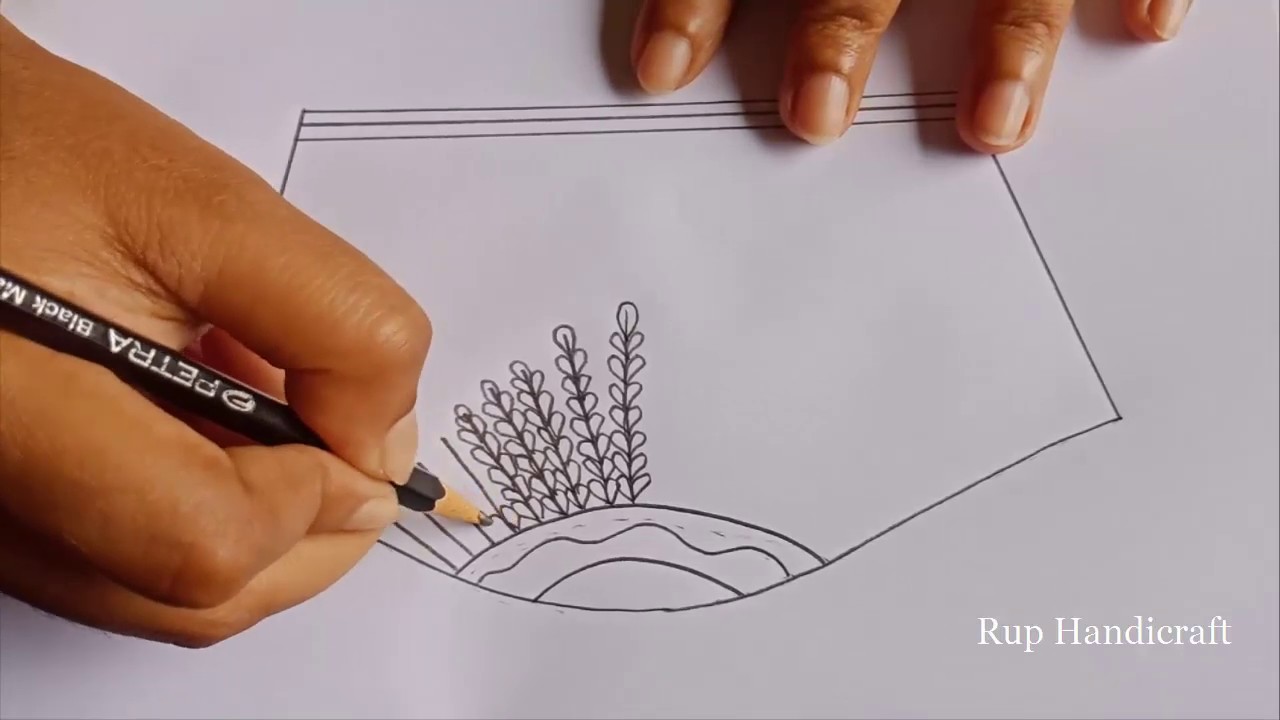 How to Draw Sleeve Design-2, Modern Sleev Design Drawing Tutorial Easy ...
