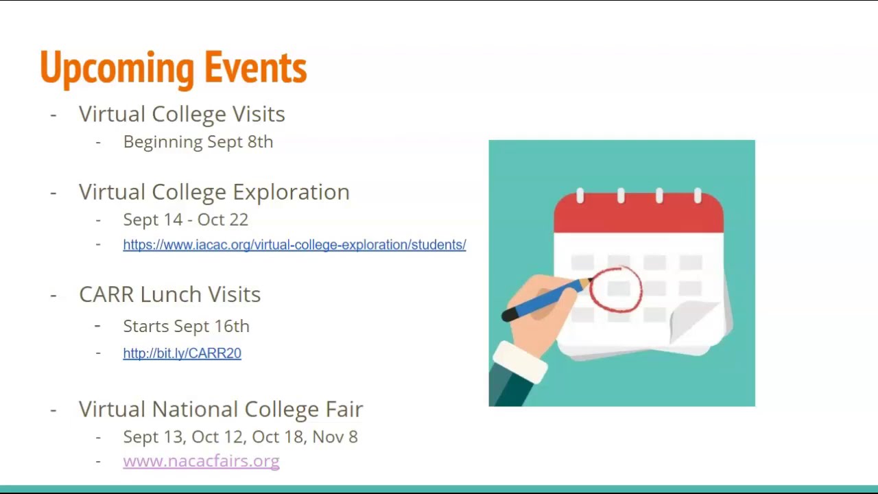 Upcoming Virtual Events - YouTube