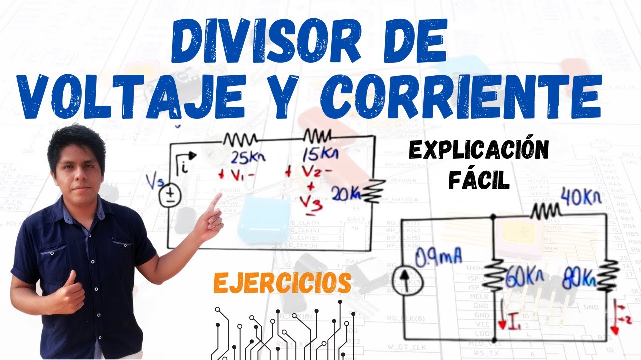 ⚠️DIVISOR de VOLTAJE y CORRIENTE en CIRCUITOS MIXTOS ⮞ 3 EJERCICIOS ...