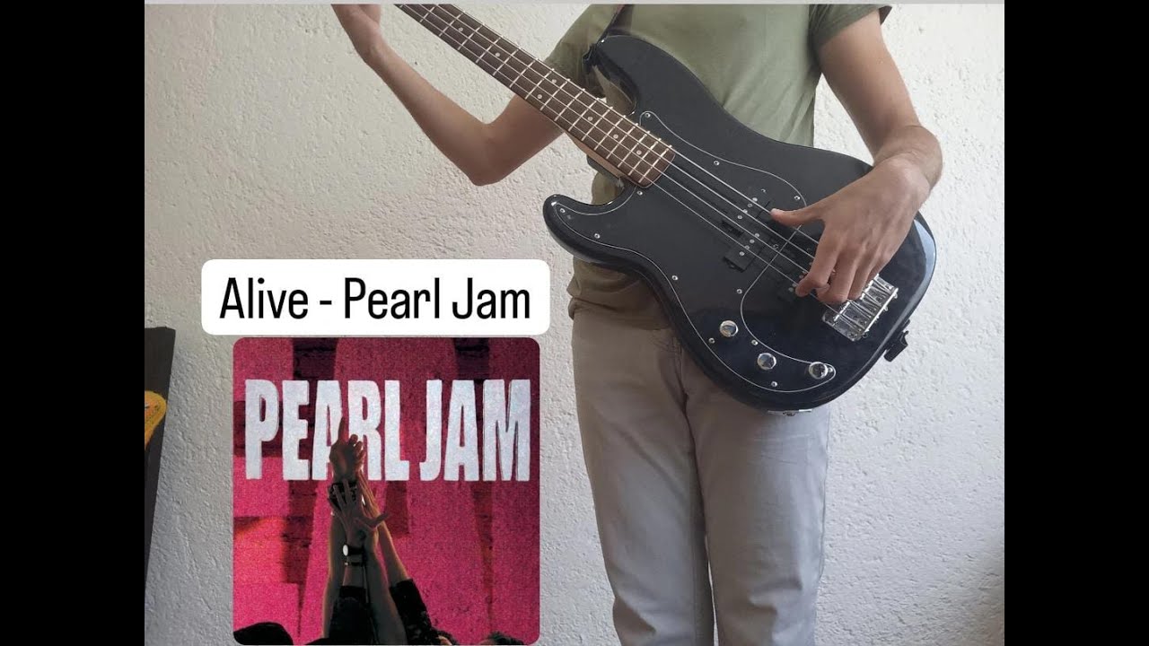 Alive - Pearl Jam bass cover - YouTube