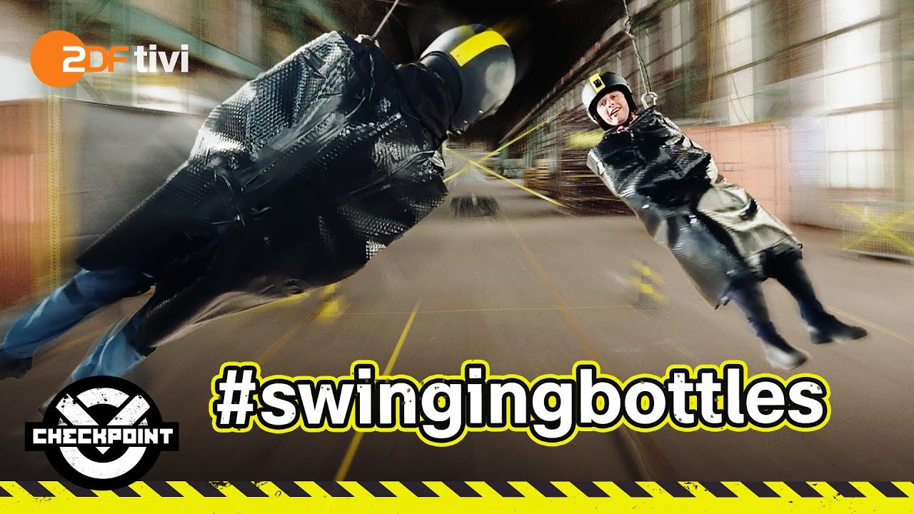 Das Menschen-Pendel: Mark und Cem schwingen in Gefahr | Checkpoint ZDF ...