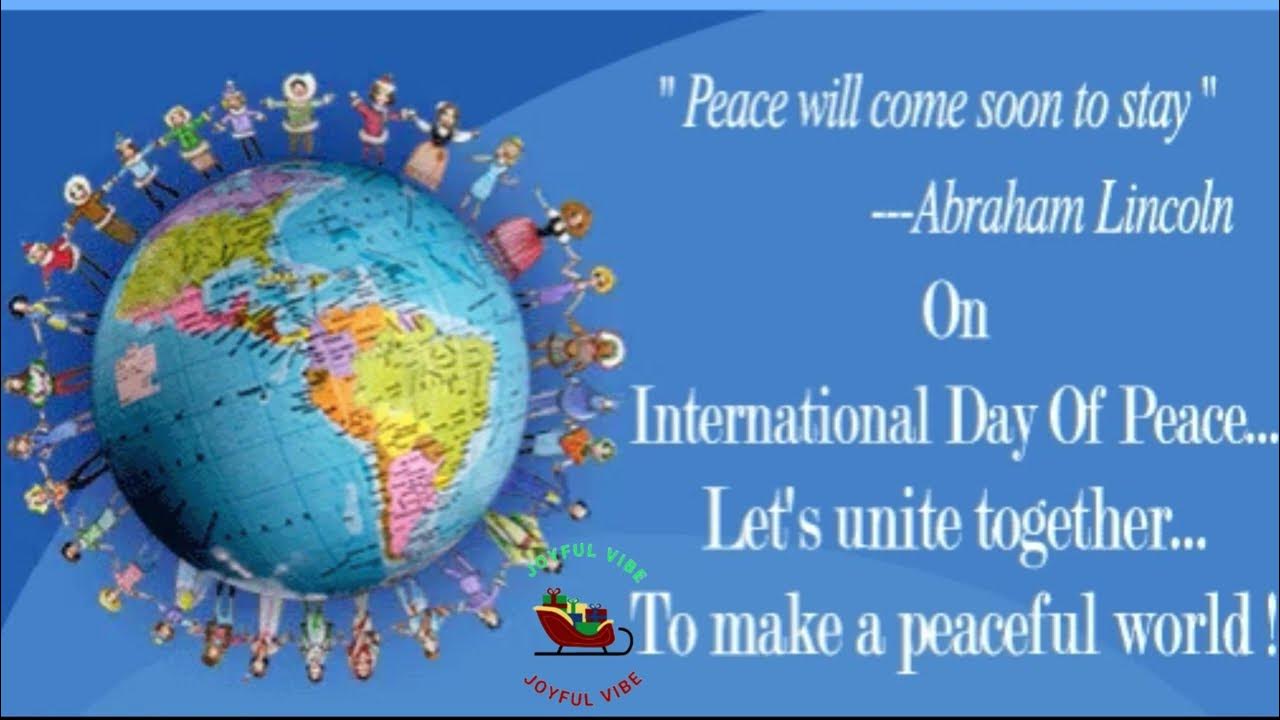 SCHOOL DAY OF NON-VIOLENCE AND PEACE🕊️ ️ - YouTube