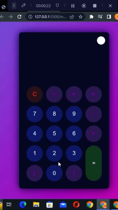 How To Make A Calculator Using HTML CSS And JavaScript #viral #ytshorts #shortvideo #shorts ...